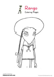 Rango Coloring Pages For Kids – Free Printables - Kids Art & Craft