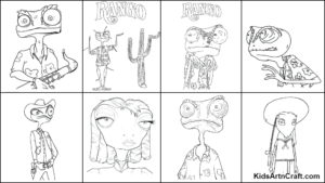 Rango Coloring Pages For Kids – Free Printables - Kids Art & Craft