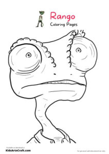 Rango Coloring Pages For Kids – Free Printables - Kids Art & Craft