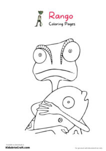 Rango Coloring Pages For Kids – Free Printables - Kids Art & Craft
