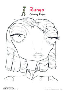 Rango Coloring Pages For Kids – Free Printables - Kids Art & Craft