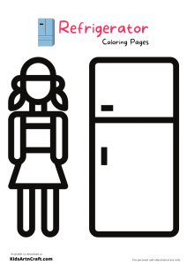 Refrigerator Coloring Pages For Kids – Free Printables - Kids Art & Craft