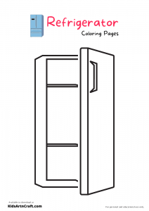 Refrigerator Coloring Pages For Kids – Free Printables - Kids Art & Craft