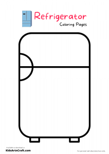Refrigerator Coloring Pages For Kids – Free Printables - Kids Art & Craft