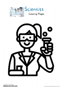 Scientist Coloring Pages For Kids – Free Printables - Kids Art & Craft