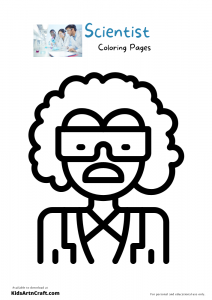 Scientist Coloring Pages For Kids – Free Printables - Kids Art & Craft