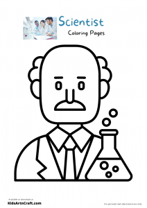 Scientist Coloring Pages For Kids – Free Printables - Kids Art & Craft