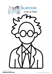 Scientist Coloring Pages For Kids – Free Printables - Kids Art & Craft