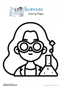 Scientist Coloring Pages For Kids – Free Printables - Kids Art & Craft
