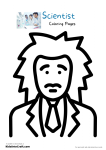 Scientist Coloring Pages For Kids – Free Printables - Kids Art & Craft