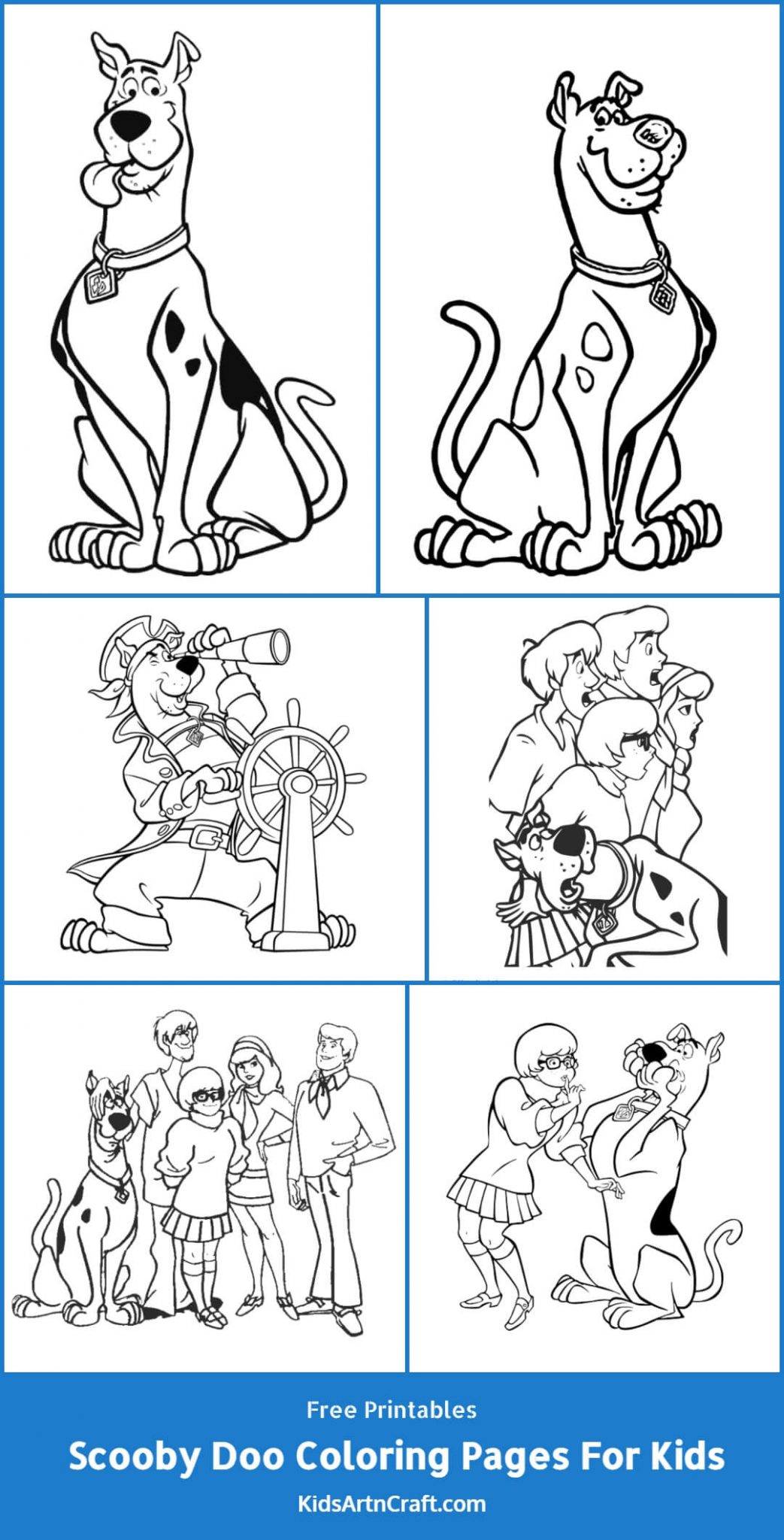 Scooby Doo Coloring Pages For Kids – Free Printables - Kids Art & Craft