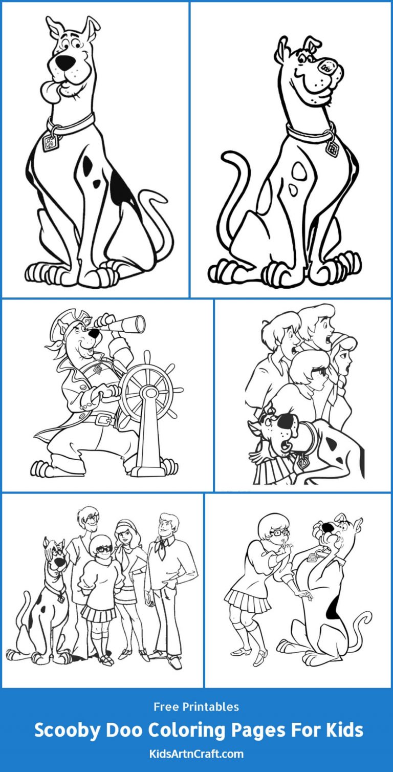 Scooby Doo Coloring Pages For Kids – Free Printables - Kids Art & Craft