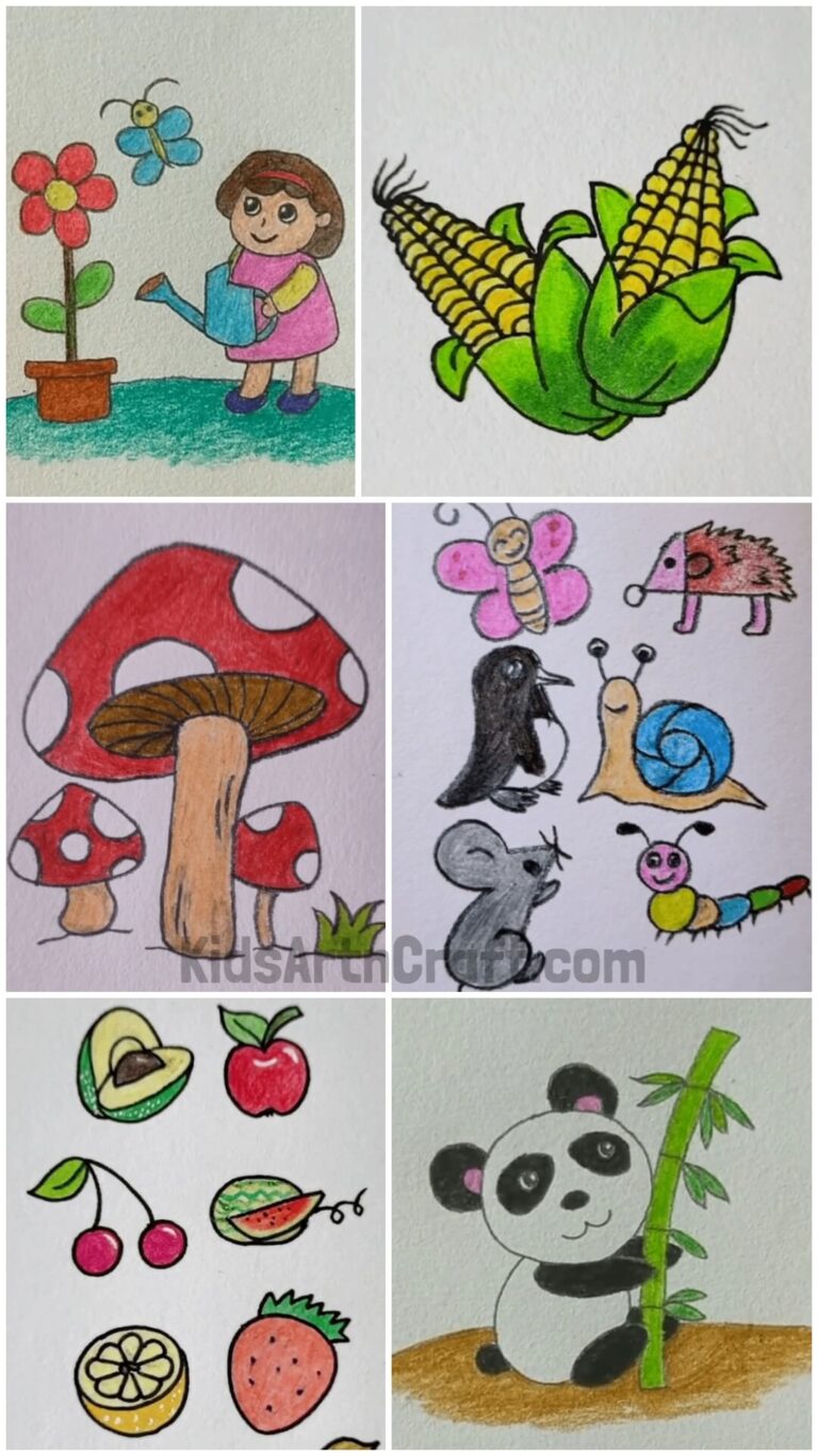 Simple Drawing Ideas For Kids - Kids Art & Craft
