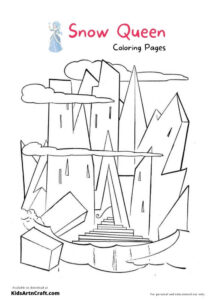 Snow Queen Coloring Pages For Kids – Free Printables - Kids Art & Craft