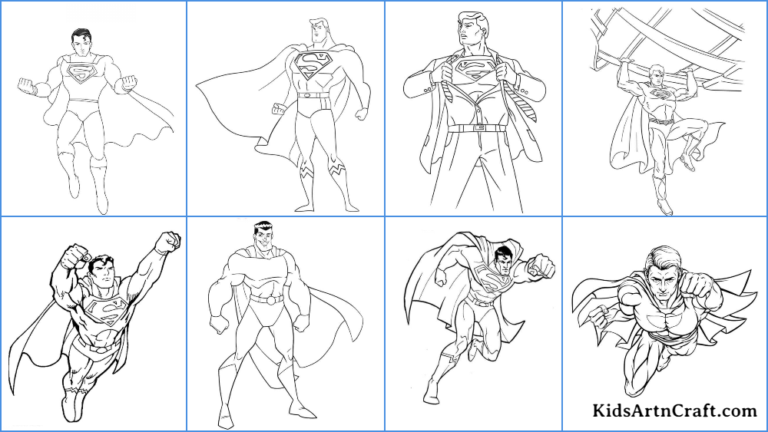 Superman Coloring Pages For Kids – Free Printables - Kids Art & Craft