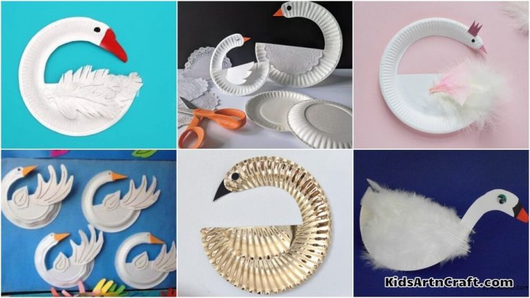 Swan Paper Plate Crafts for Kids - Kids Art & Craft