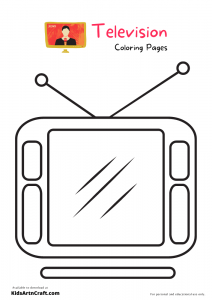 Television Coloring Pages For Kids – Free Printables - Kids Art & Craft