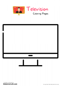 Television Coloring Pages For Kids – Free Printables - Kids Art & Craft