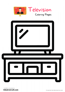 Television Coloring Pages For Kids – Free Printables - Kids Art & Craft