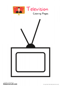Television Coloring Pages For Kids – Free Printables - Kids Art & Craft