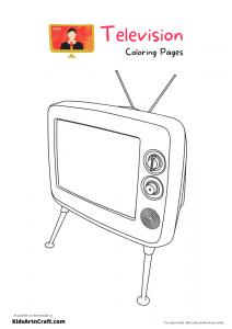 Television Coloring Pages For Kids – Free Printables - Kids Art & Craft
