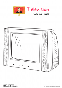 Television Coloring Pages For Kids – Free Printables - Kids Art & Craft