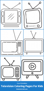 Television Coloring Pages For Kids – Free Printables - Kids Art & Craft
