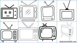 Television Coloring Pages For Kids – Free Printables - Kids Art & Craft