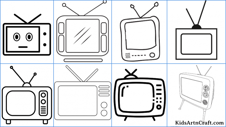 Television Coloring Pages For Kids – Free Printables - Kids Art & Craft