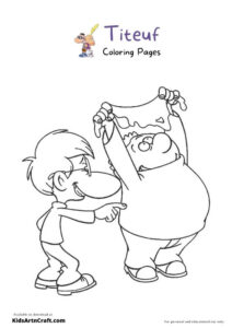 Titeuf Coloring Pages For Kids – Free Printables - Kids Art & Craft
