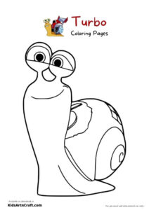 Turbo Coloring Pages For Kids – Free Printables - Kids Art & Craft