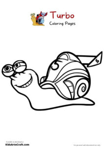 Turbo Coloring Pages For Kids – Free Printables - Kids Art & Craft