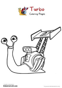 Turbo Coloring Pages For Kids – Free Printables - Kids Art & Craft
