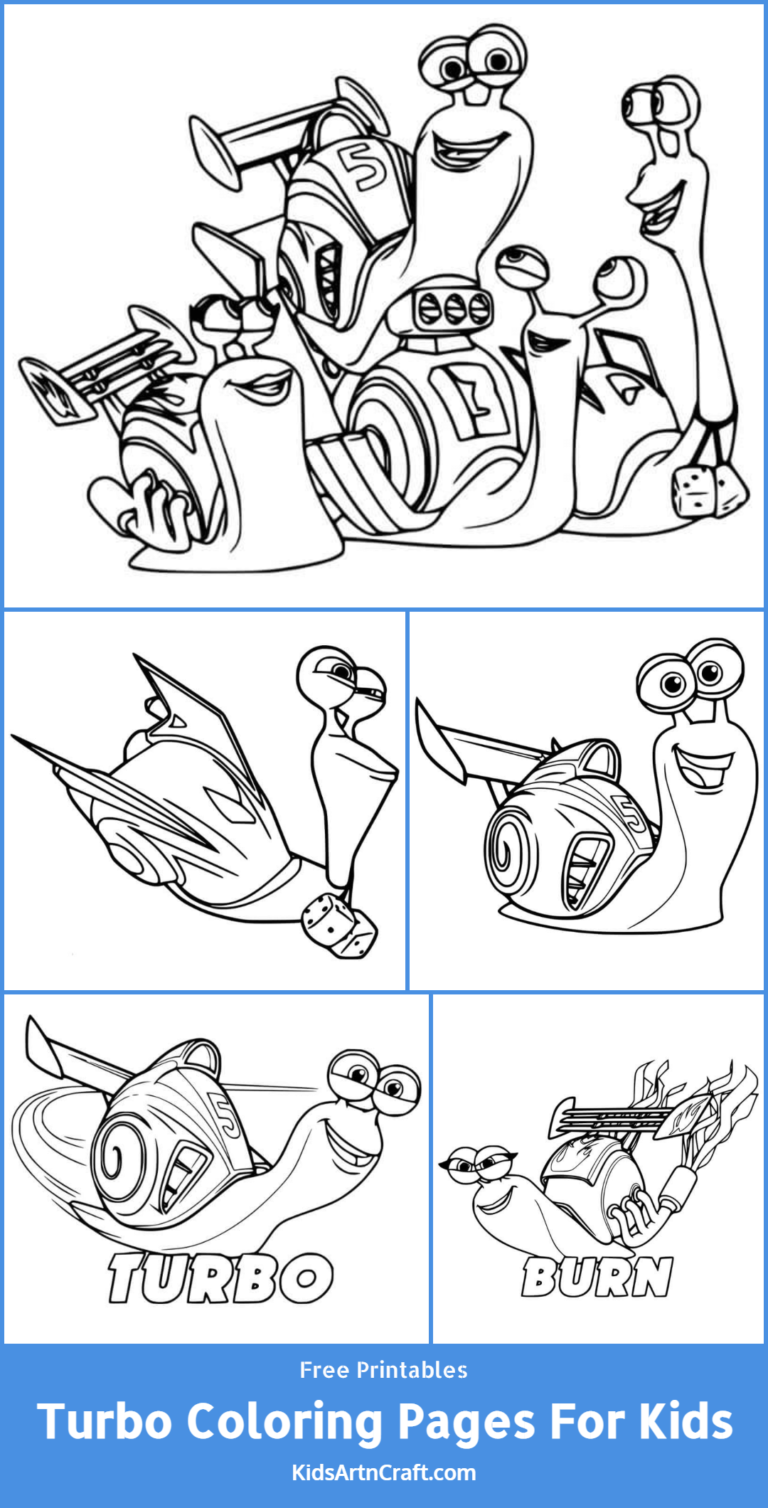 Turbo Coloring Pages For Kids – Free Printables - Kids Art & Craft