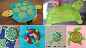 Turtle Paper Plate Crafts for Kids - Kids Art & Craft