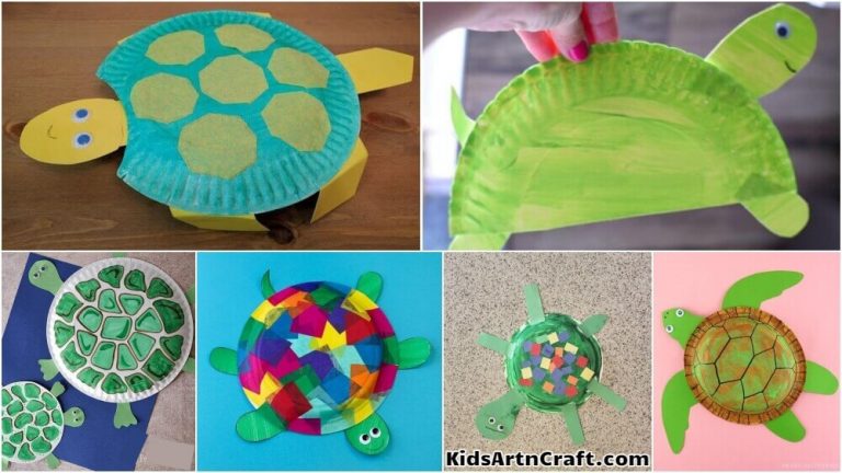 Turtle Paper Plate Crafts for Kids - Kids Art & Craft
