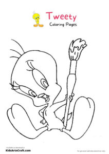 Tweety Coloring Pages For Kids – Free Printables - Kids Art & Craft