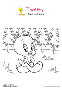 Tweety Coloring Pages For Kids – Free Printables - Kids Art & Craft