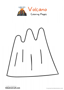 Volcano Coloring Pages For Kids – Free Printables - Kids Art & Craft