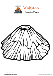 Volcano Coloring Pages For Kids – Free Printables - Kids Art & Craft