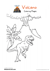 Volcano Coloring Pages For Kids – Free Printables - Kids Art & Craft
