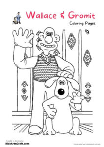Wallace and Gromit Coloring Pages For Kids – Free Printables - Kids Art ...