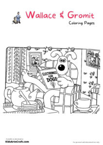 Wallace and Gromit Coloring Pages For Kids – Free Printables - Kids Art ...
