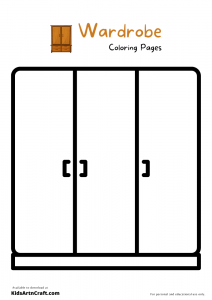 Wardrobe Coloring Pages For Kids – Free Printables - Kids Art & Craft
