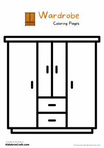 Wardrobe Coloring Pages For Kids – Free Printables - Kids Art & Craft