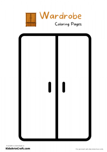 Wardrobe Coloring Pages For Kids – Free Printables - Kids Art & Craft