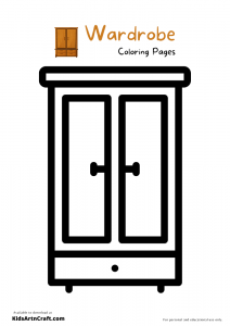 Wardrobe Coloring Pages For Kids – Free Printables - Kids Art & Craft