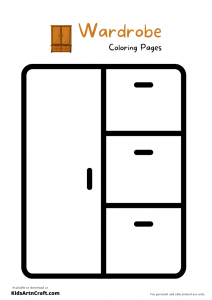 Wardrobe Coloring Pages For Kids – Free Printables - Kids Art & Craft