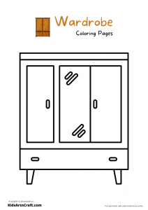 Wardrobe Coloring Pages For Kids – Free Printables - Kids Art & Craft