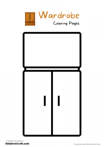 Wardrobe Coloring Pages For Kids – Free Printables - Kids Art & Craft